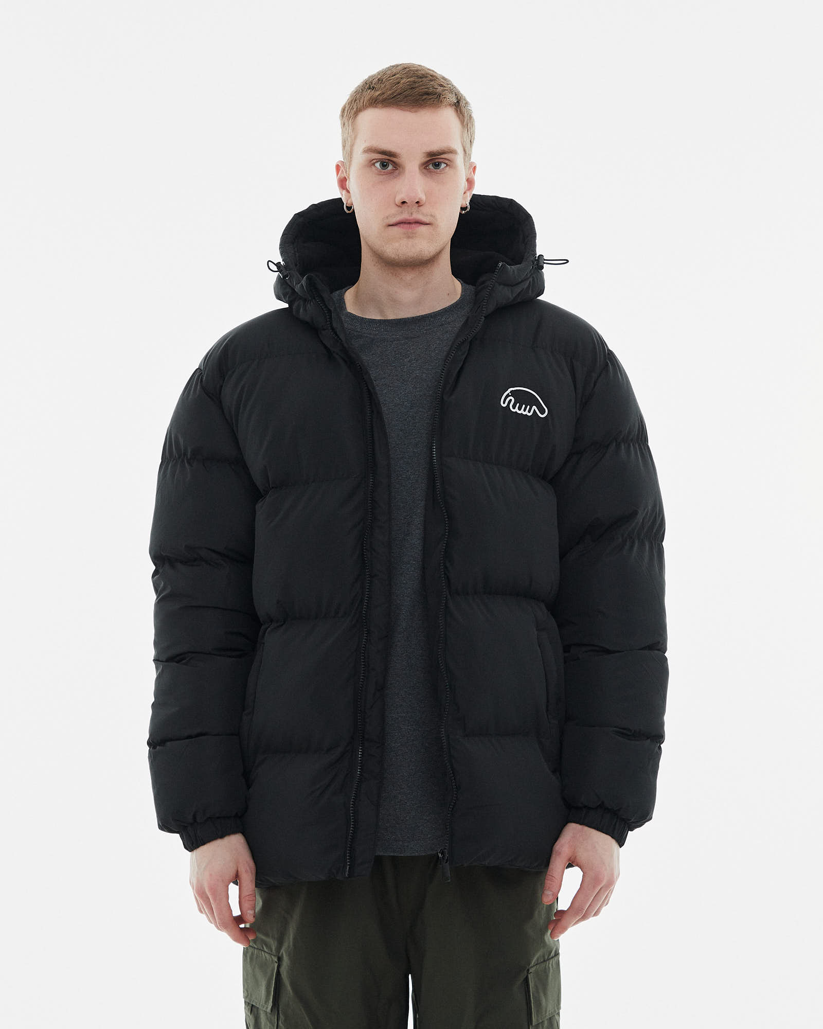 Куртка Anteater Down Hood, артикул Downjacket-Hooded-Black в магазине Creamshop.ru